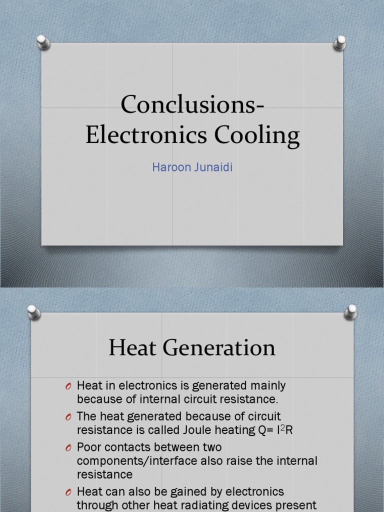 Conclusion | PDF | Electrical Resistance And Conductance | Heat Transfer