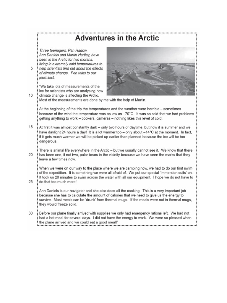 Adventures in The Arctic | PDF
