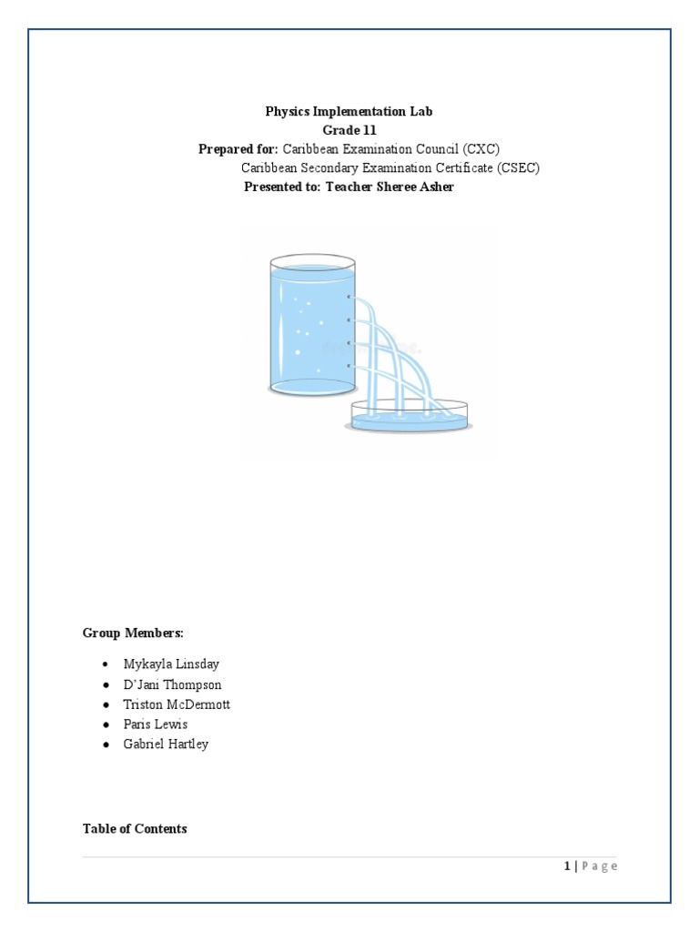Physics Implementation Lab | PDF | Pressure | Metrology