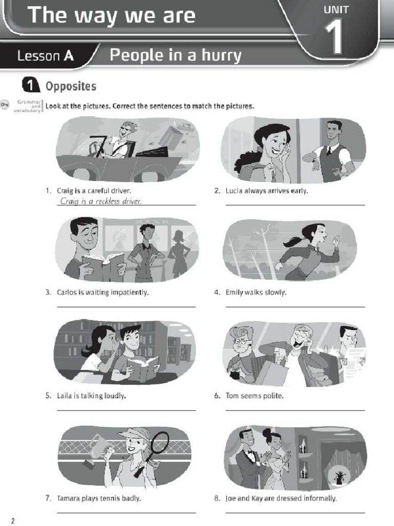 Touchstone 3 Workbook - Units 1-2 | PDF