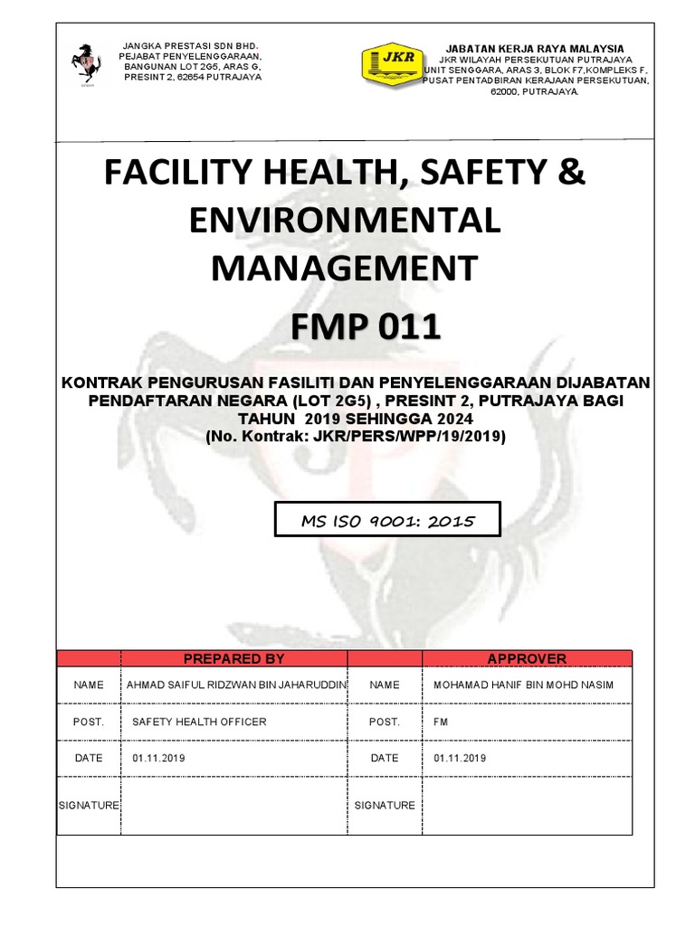 Facility Health, Safety & Environmental Management | PDF | Occupational Safety And Health | Safety