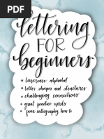 STABILO Hand and Brush Lettering Guide | PDF | Typefaces | Serif