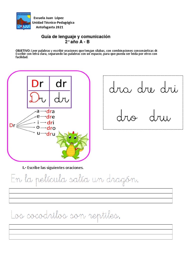 Guía de Lenguaje 2° Año A-B | PDF