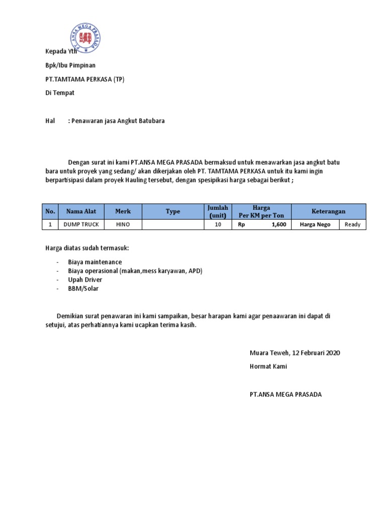 Surat Resmi | PDF