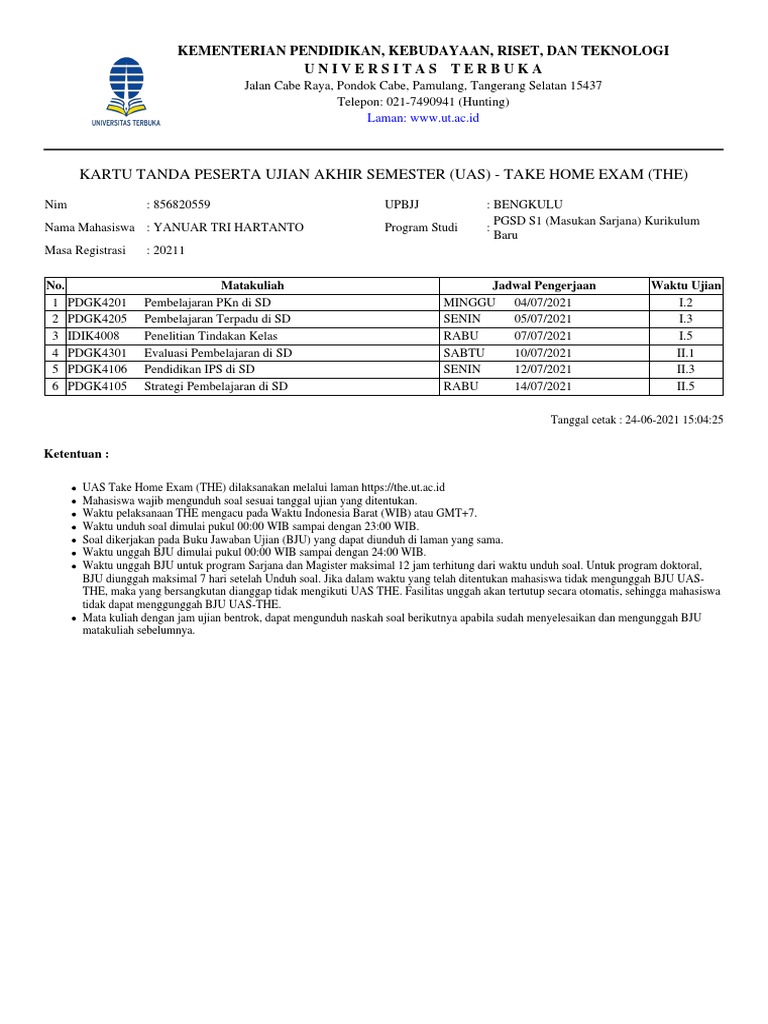 Ktpu Take Home Exam | PDF