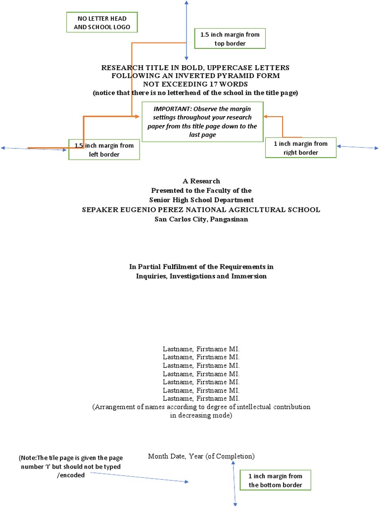 SHS SEPNAS Paper-Formatting-guidelines Pr2 Quantitative Reserach | PDF ...