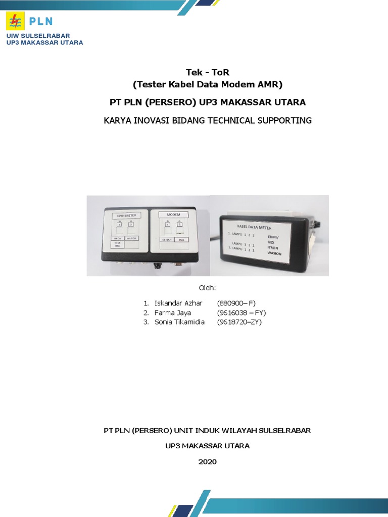 Inovasi Tester Kabel Data Modem AMR | PDF