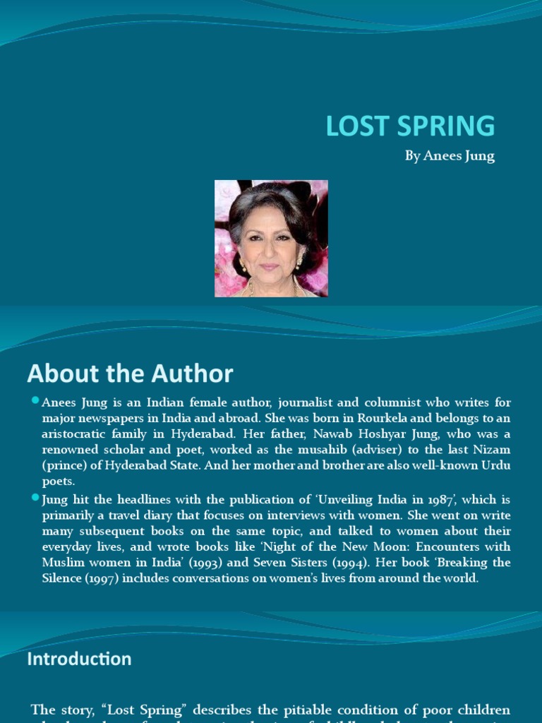 Lost Spring: by Anees Jung | PDF
