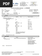 Rezultate Analize Medicale - MedLife | PDF