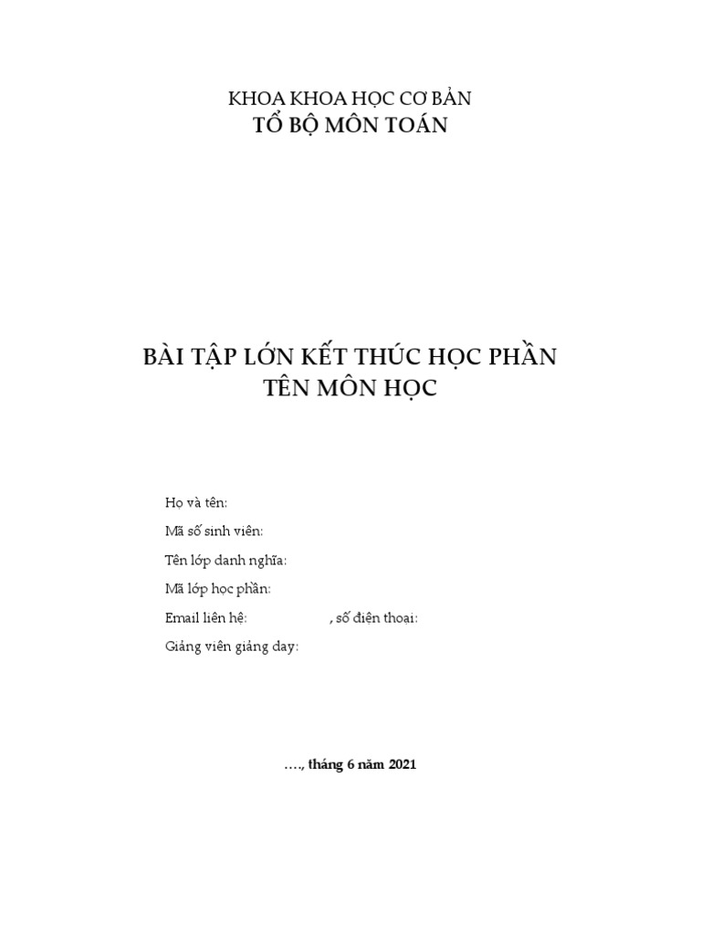 Bia Bai Tap Lon | PDF