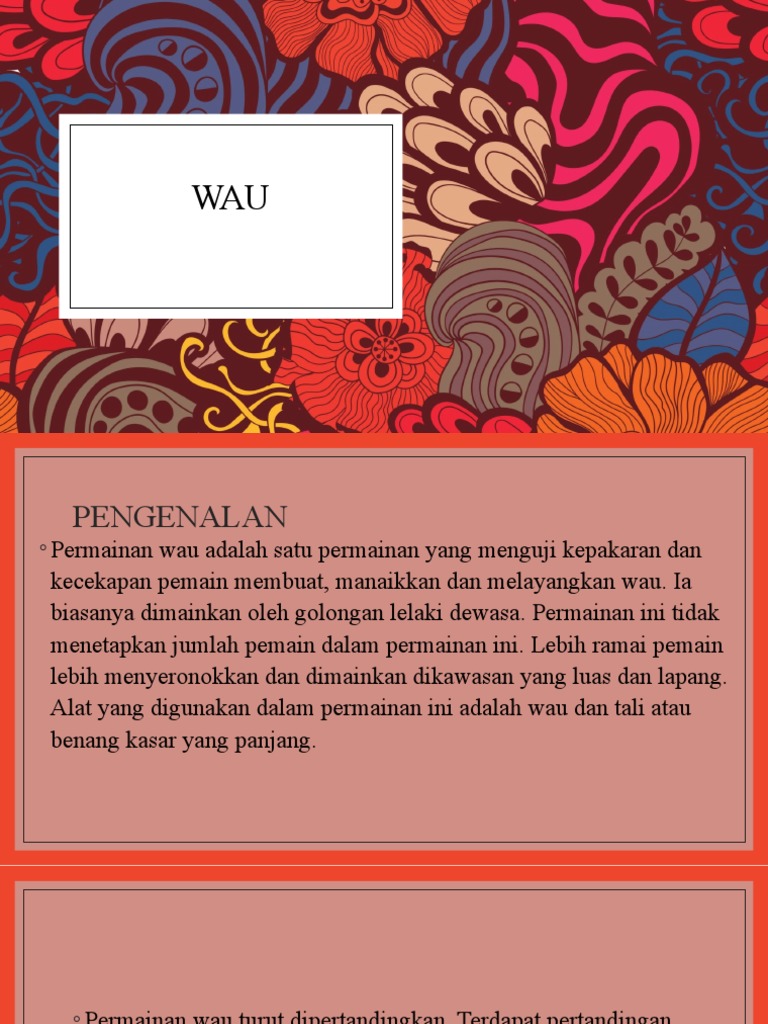 Wau | PDF | Olahraga & Rekreasi | Griya & Taman