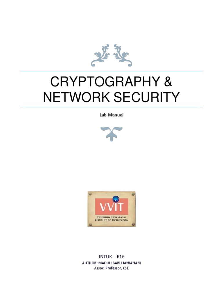 C&NS Lab Manual | PDF | Cryptography | Public Key Cryptography