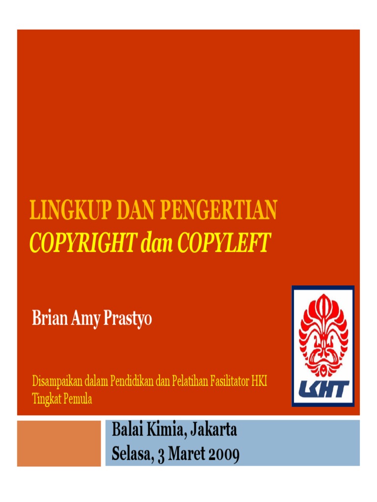 Copyright, Copyleft Balai Kimia | PDF