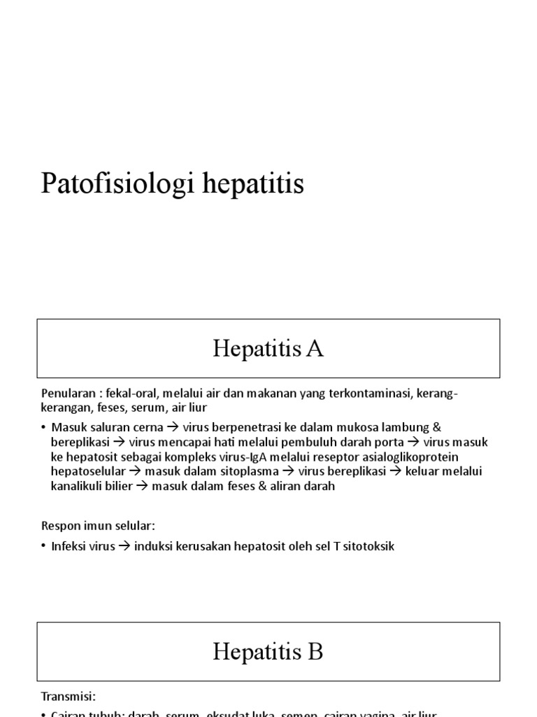 Patofisiologi Hepatitis | PDF
