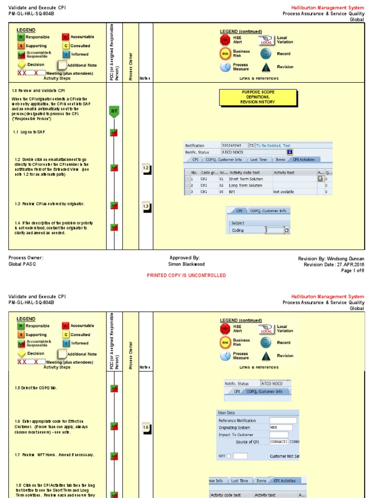 Validate and Execute CPI: A Process Guide for Reviewing Corrective and ...