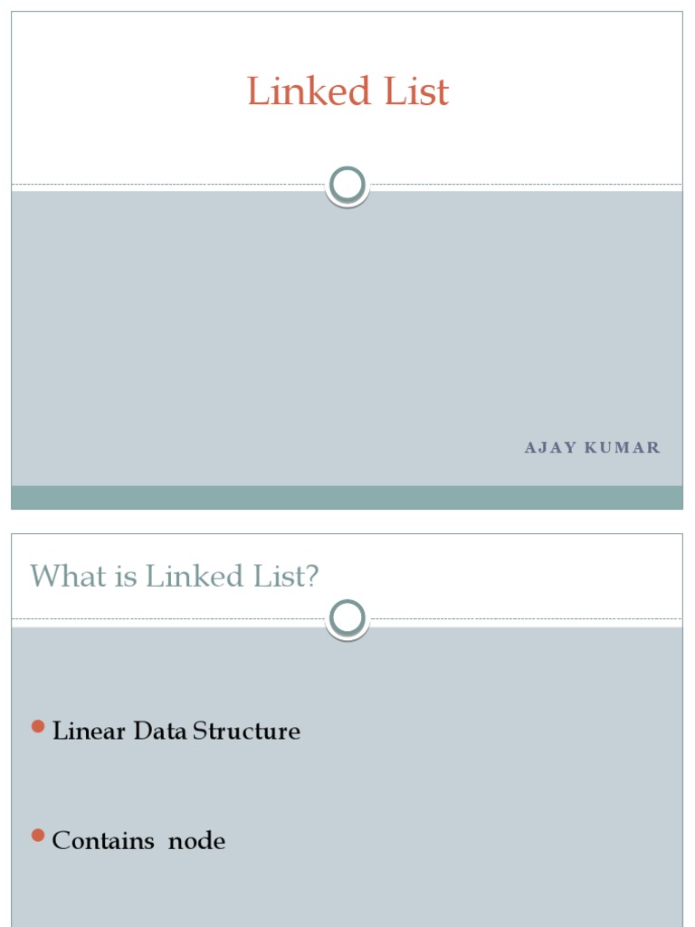 Linked List | PDF | Software Development | Computer Science