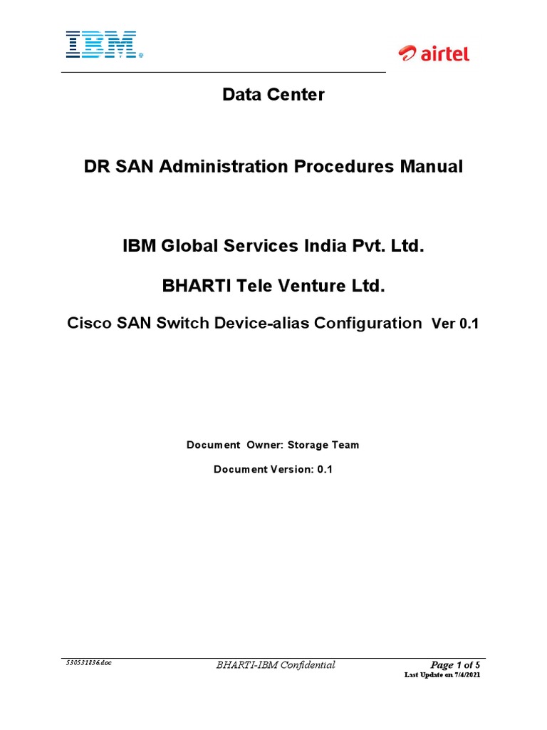 Cisco SAN Switch Config Guide | PDF | Network Topology | Information ...