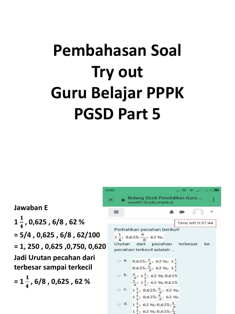 Pembahasan Soal Try Out SIM PKB Part 5-Dikonversi | PDF | Metode & Bahan Ajar