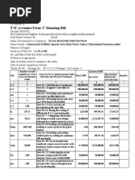 PWD Bill Format | PDF | Payments | Soil