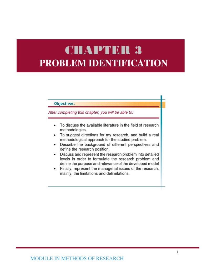 Chapter3 Methods of Research Module | PDF | Experiment | Statistics