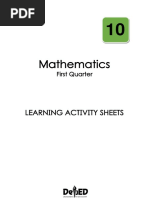 Math 10 - Quarter 1 | PDF | Sequence | Equations