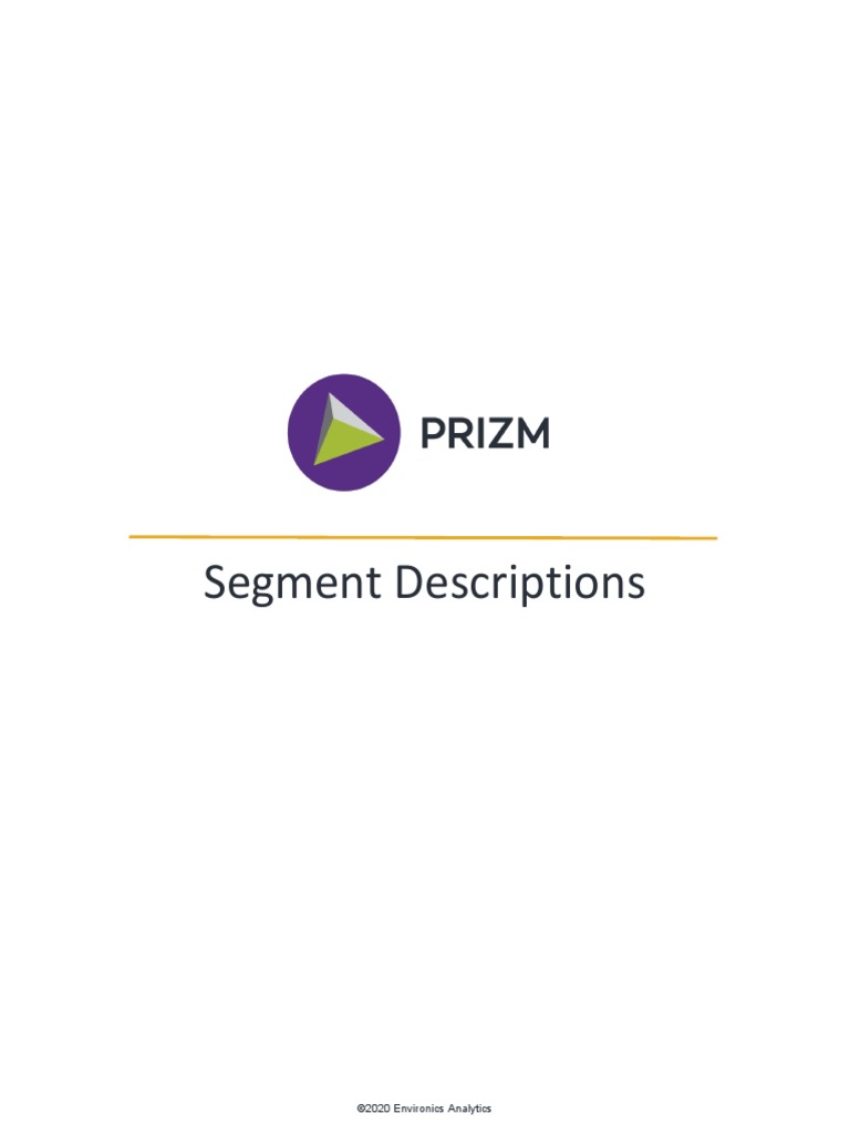 PRIZM 2020 Segments With Maps | PDF | Consumerism | News