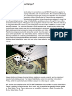 How To Follow Kalyan Matka Lifetime Trick Chart? | PDF