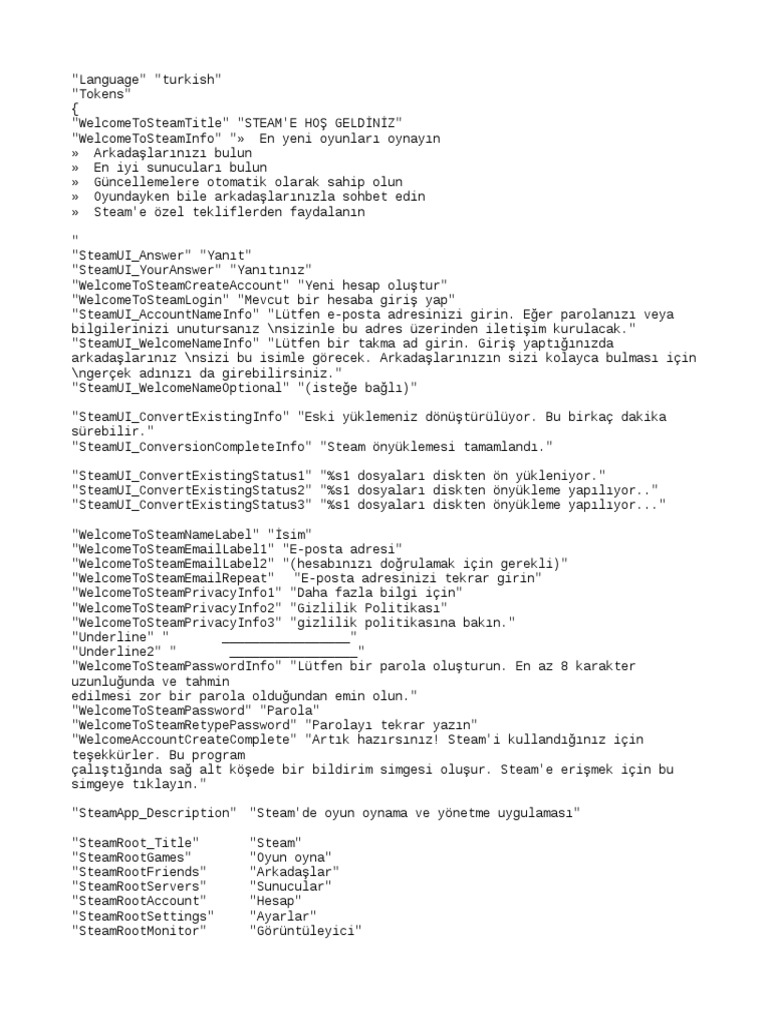 Steamui Turkish | PDF