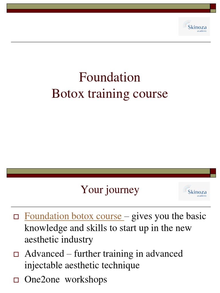 Foundation Botox Training Course UK | PDF
