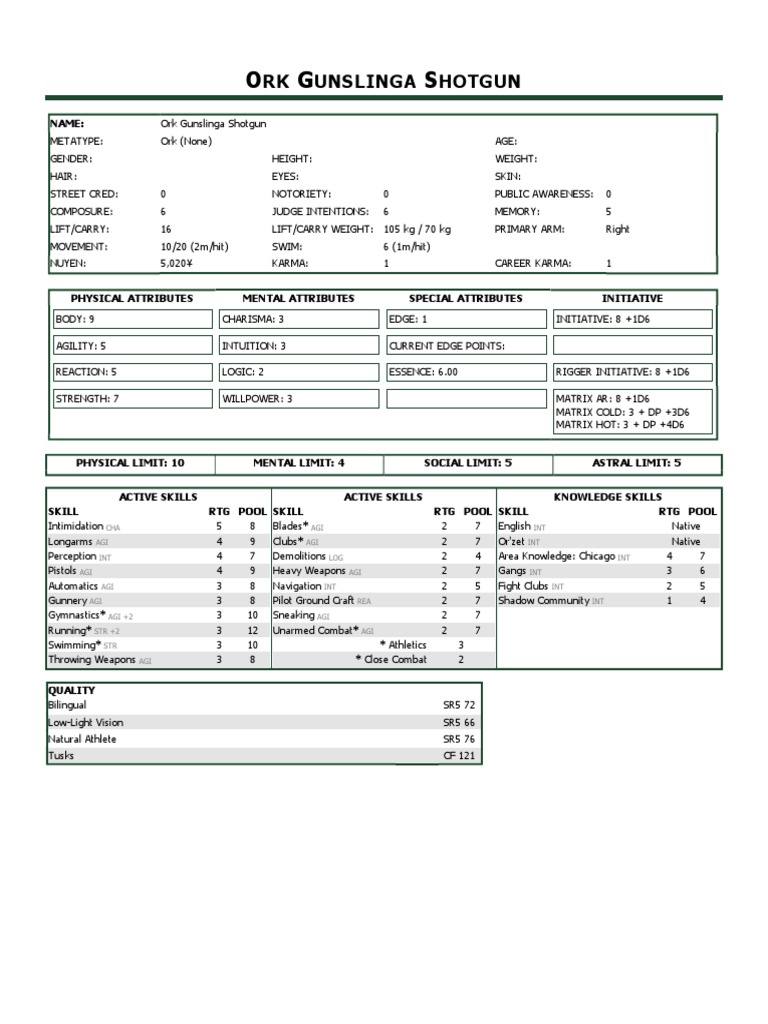 Ork Gunslinga Shotgun | PDF | Weaponry | Nature