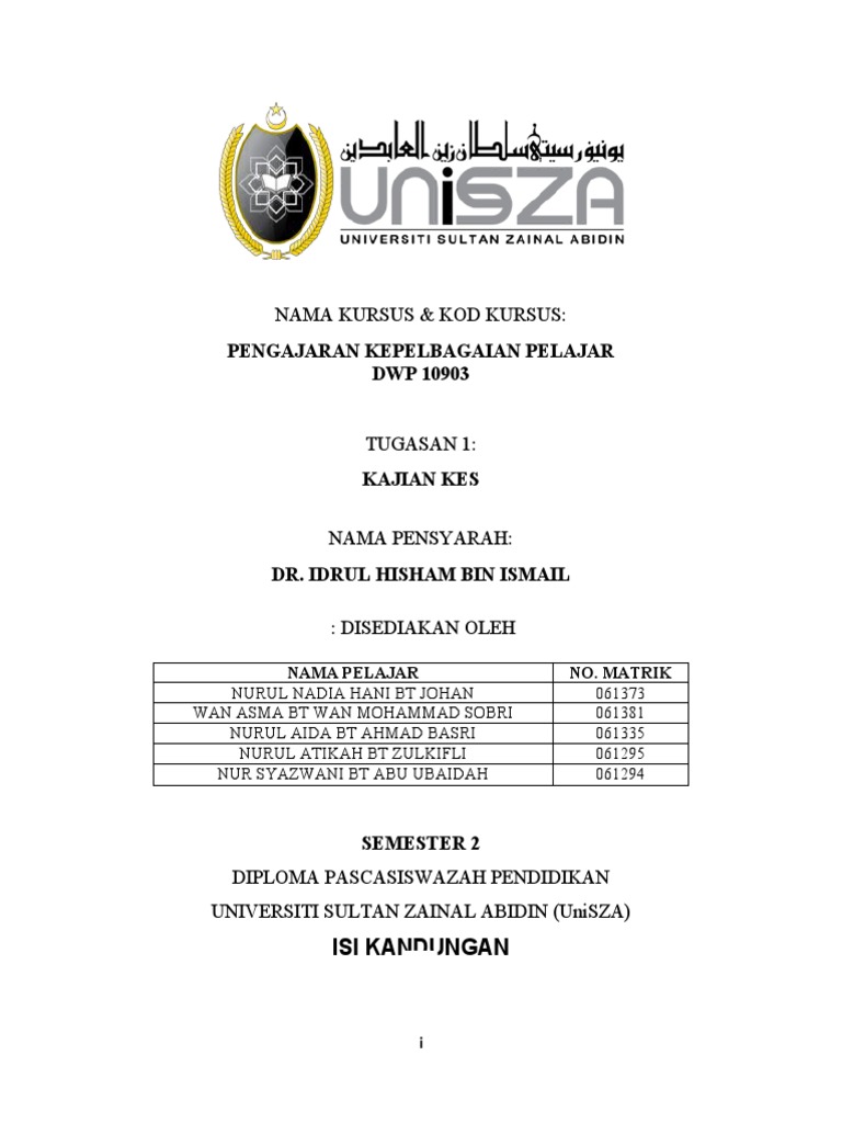 Tugasan 1 (Kump 6) | PDF