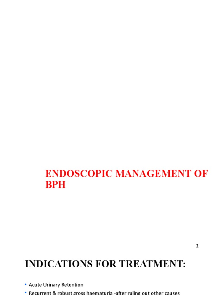 BPH Endosurgeries | PDF | Prostate | Urinary Incontinence