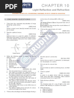 Cbse Pyq Cl-10-Light | PDF | Mirror | Refraction