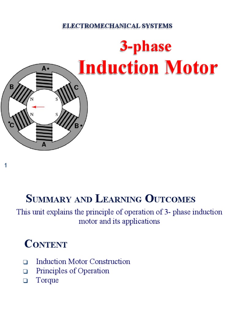 3-Phase Induction Motor Fundamentals | PDF | Electric Motor | Electromagnetic Induction