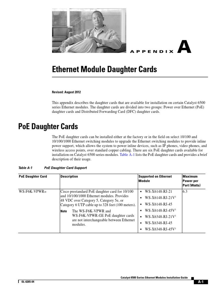 Ethernet Module Daughter Cards | PDF | Electronics | Computer Networking
