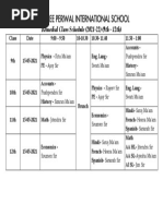 Remedial Time Table | PDF