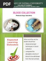 Blood Collection from Rabbit Ear Vein | PDF | Anesthesia | Blood Vessel