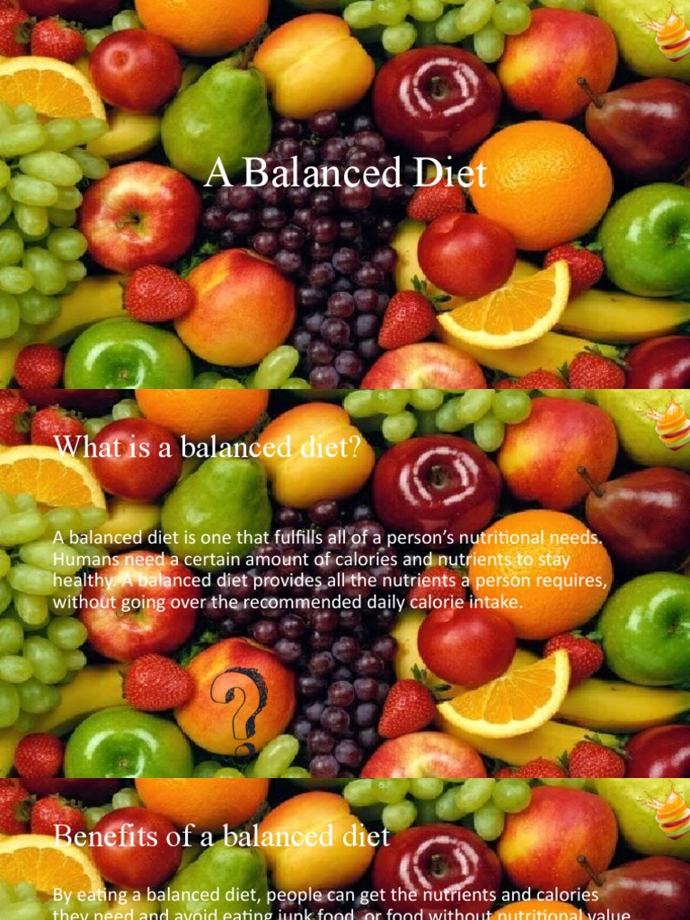Understanding a Balanced Diet | PDF