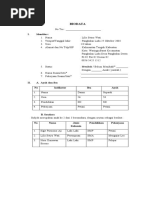 Format Biodata Diri | PDF