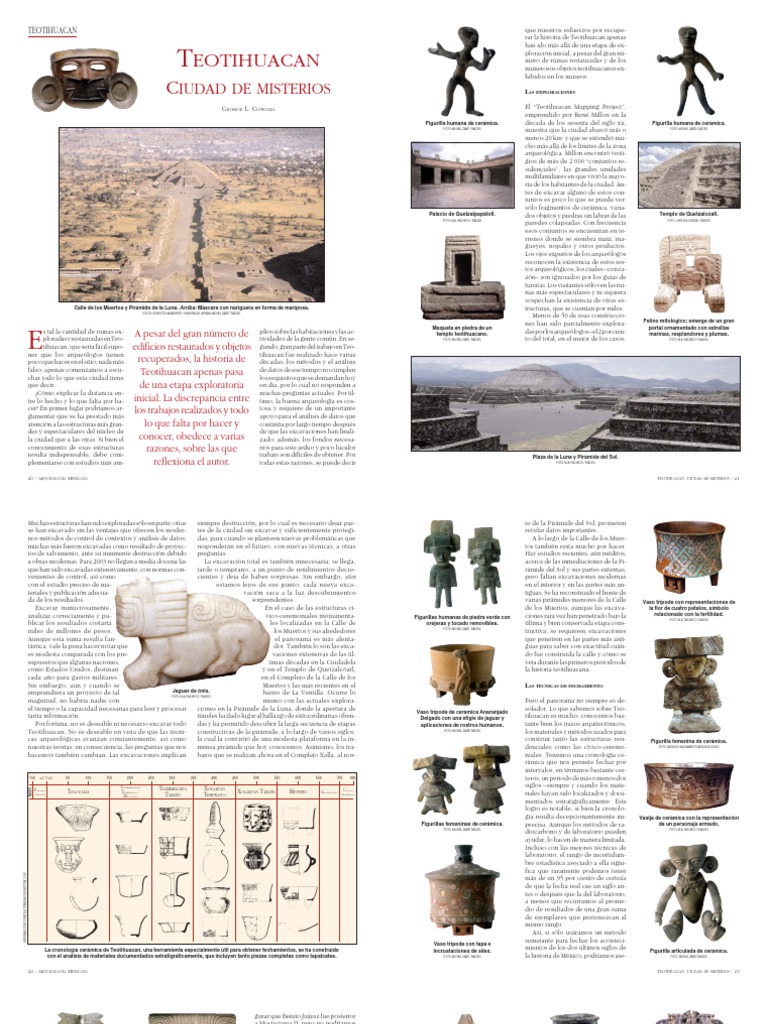 (Cowgill George L) Teotihuacan Ciudad de Misterios | PDF | Cerámica ...