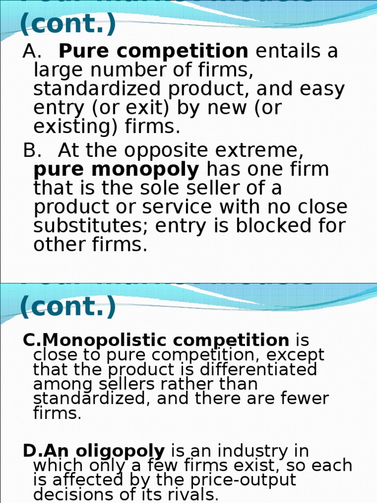 Market Structure - Pure Competition | PDF | Supply And Demand | Profit ...