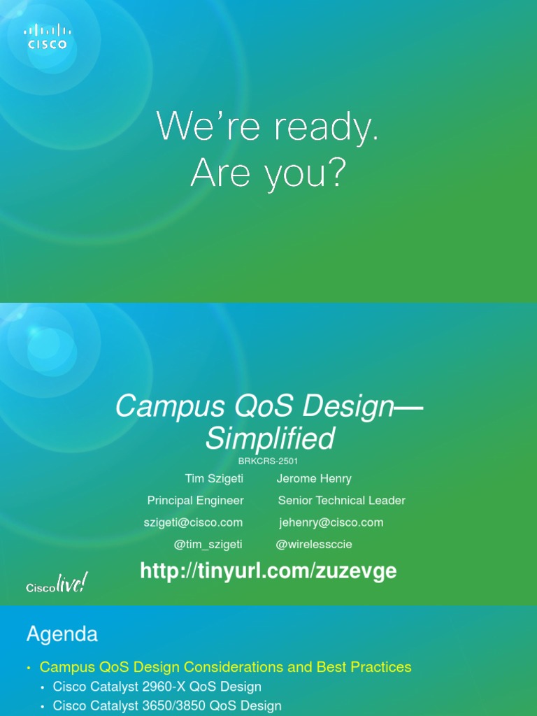 Campus Qos Design Simplified Brkcrs 2501 | PDF | Quality Of Service ...
