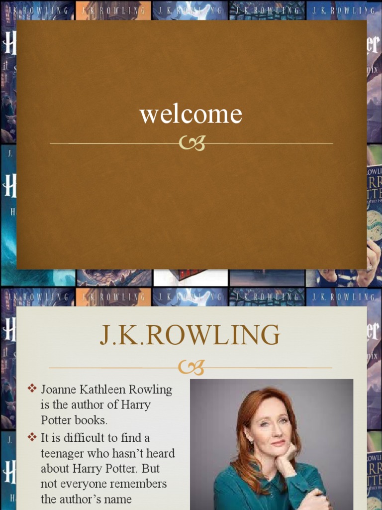 JK Rowling | PDF | J. K. Rowling | Harry Potter