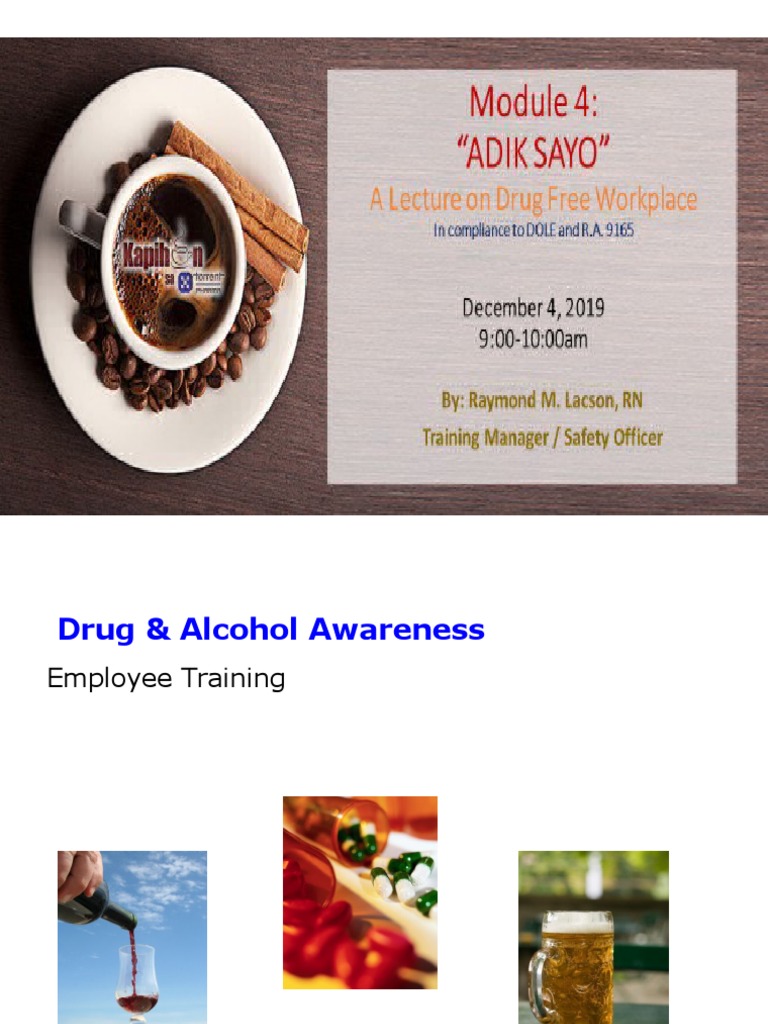 Drug and Alcohol Awareness-Employee Training | PDF | Substance Abuse ...