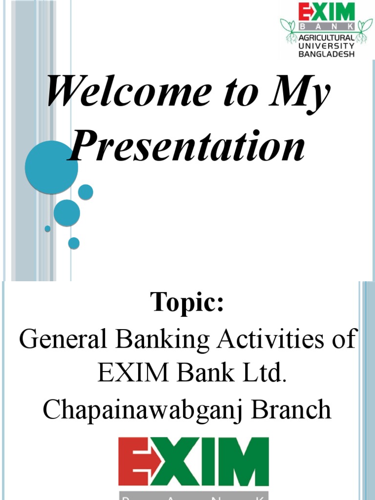 Genaral Banking and Overview of Exim Bank Bangladesh Limited | PDF ...