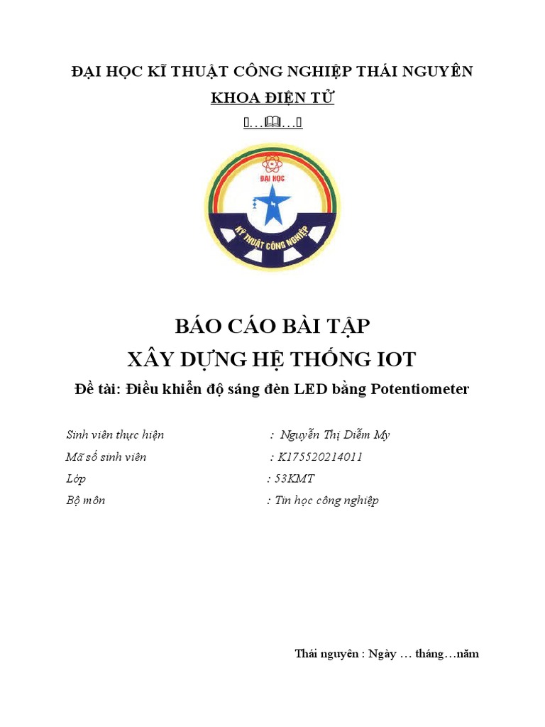 Báo Cáo Môn IOT | PDF