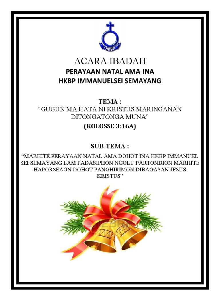 Acara Ibadah Natal Ama-Ina | PDF