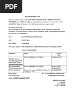 Net Worth Certificate Format | PDF