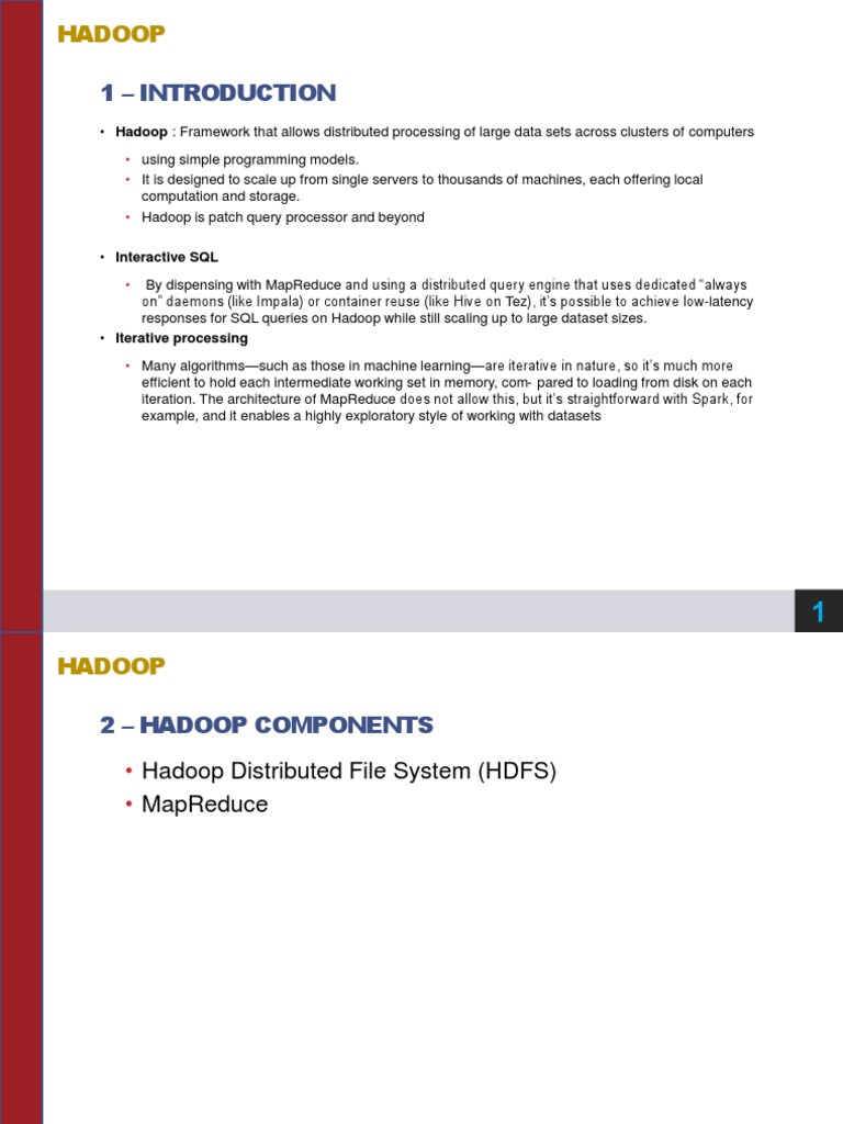 Hadoop Major Components | PDF | Apache Hadoop | Map Reduce