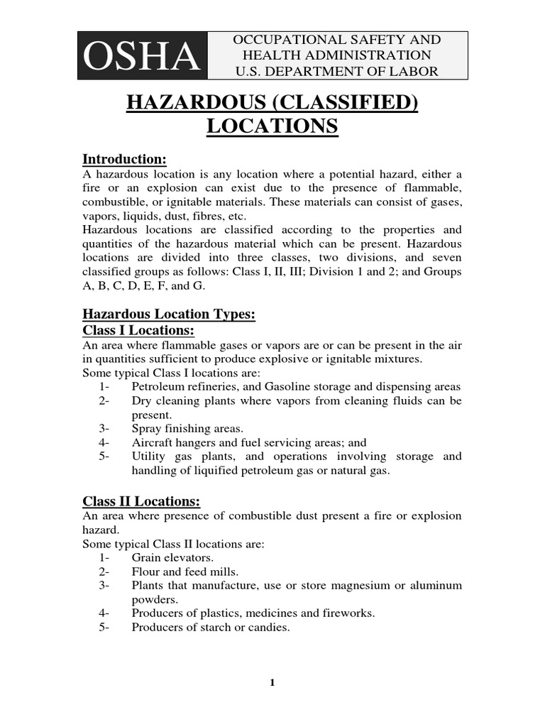 7 Hazardous Locations | Download Free PDF | Explosion | Combustion